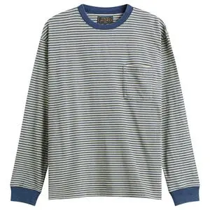 BEAMS Stripe Long Sleeve T-shirt - Yellow