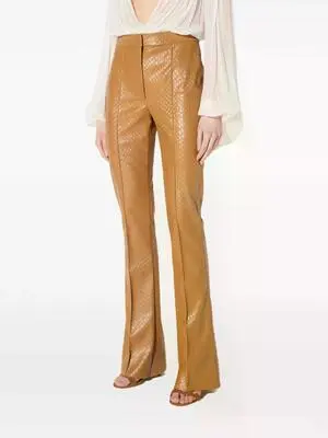 Elisabetta Franchi Fish-scale Pattern Boot-cut Trousers