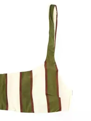 HAIGHT. Thidu Striped Straight-neck Bikini Top