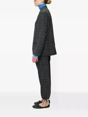 6397 Relaxed Sporting Check-pattern Blazer