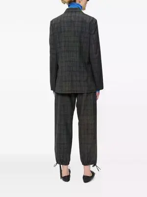 6397 Relaxed Sporting Check-pattern Blazer