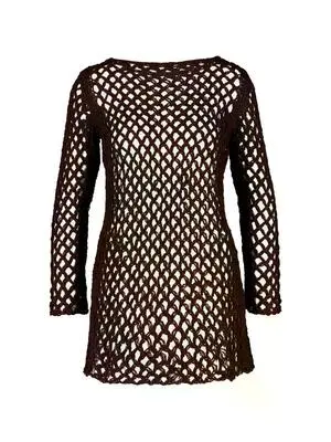 HAIGHT. Flavia Open-knit Mini Dress