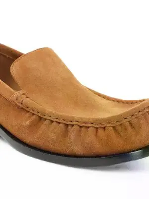 Dries Van Noten Suede Gathered Loafers