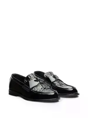 Gcds Monogram Embossed Patent Loafers