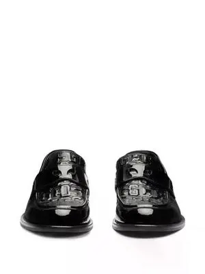 Gcds Monogram Embossed Patent Loafers