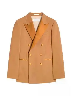 Dries Van Noten Double-breasted Wool Toile Tuxedo - Neutrals