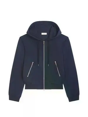 Dries Van Noten Loose Zipped Hoodie - Blue