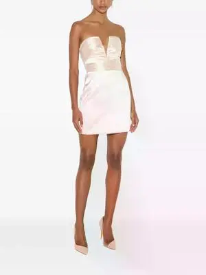 Elisabetta Franchi Mini Dress In Gazar Fabric - Pink