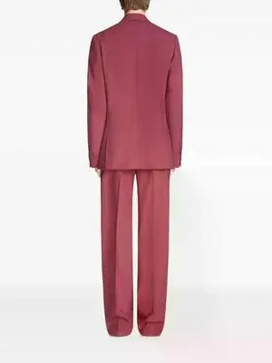 Dries Van Noten Double-breasted Wool Toile Suit