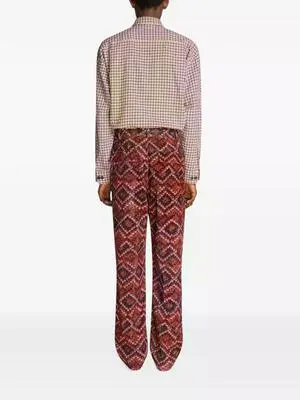 Dries Van Noten Printed Corduroy Pants