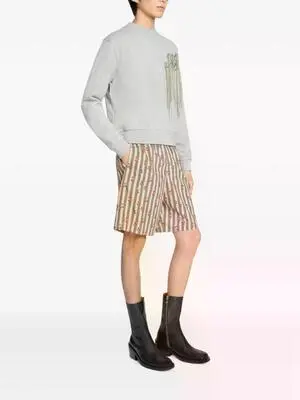 Dries Van Noten Cotton Poplin Shorts - Neutrals