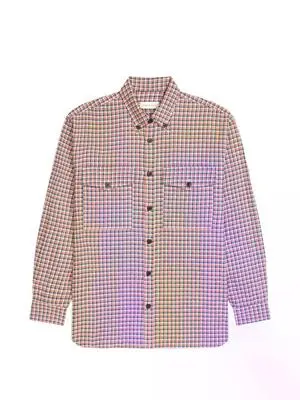 Dries Van Noten Loose Flannel Shirt - Neutrals