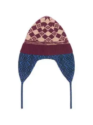 Dries Van Noten Jacquard Wool Hat - Red
