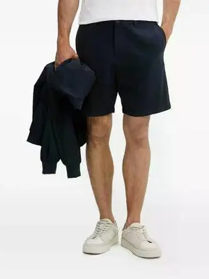 Armani Exchange Logo-plaque Shorts - Blue