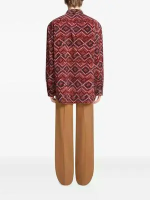 Dries Van Noten Printed Corduroy Shirt