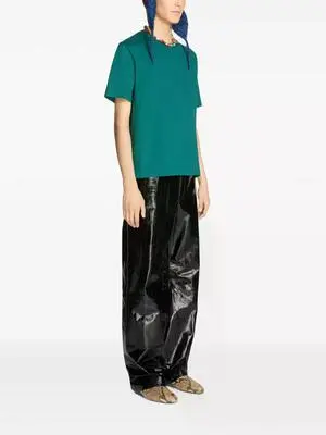 Dries Van Noten Loose Leather Pants