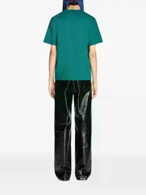 Dries Van Noten Loose Leather Pants