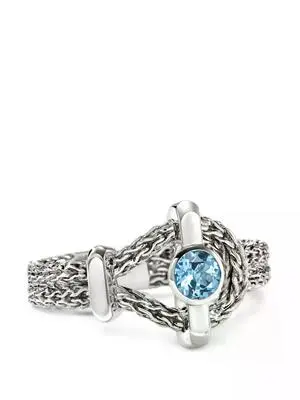 John Hardy Icon Blue Topaz Ring - Silver