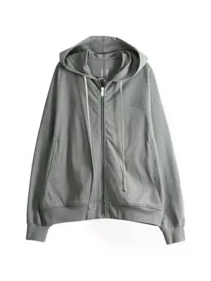 Rick Owens Tower Windbreaker Zip-up Hoodie - Grey