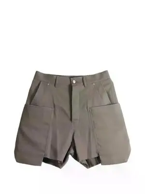 Rick Owens Raw-edge Panelled Shorts - Grey