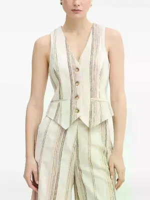FRACOMINA Striped V-neck Waistcoat
