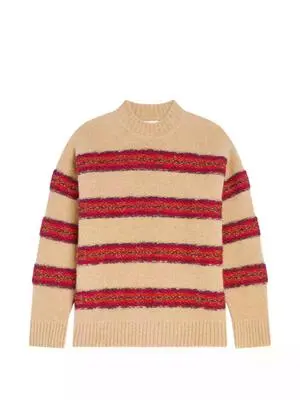 Dries Van Noten Jacquard Wool Sweater - Neutrals