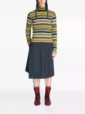 Dries Van Noten Ribbed Wool Striped Sweater