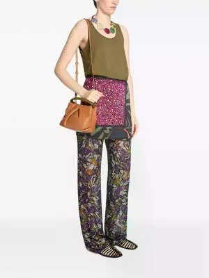 Dries Van Noten Small Pleated Leather Bag
