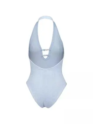 Hunza G Adriana Beaded Crinkle Swimsuit