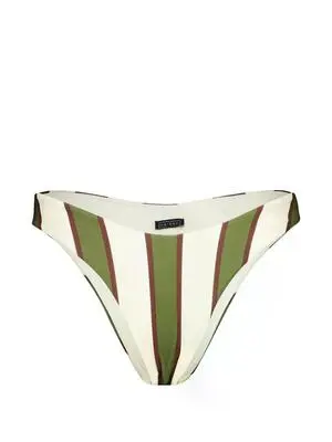 HAIGHT. Asa Delta Striped Bikini Bottoms - Neutrals