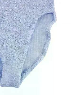 Hunza G Square Neck Crinkle-effect Swimsuit