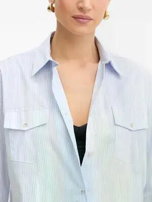 FRACOMINA Striped Flap-pocket Shirt