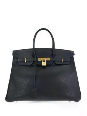 Hermès 2001 Birkin 35 Tote Bag - Black