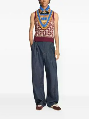 Dries Van Noten Wool Zip Collar