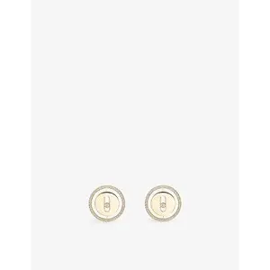 Messika 18ct Gold And Diamond Stud Earrings - Yellow