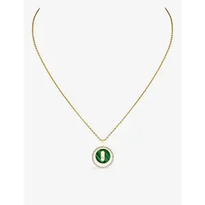 Messika 18ct -gold, Malachite And Diamond Necklace