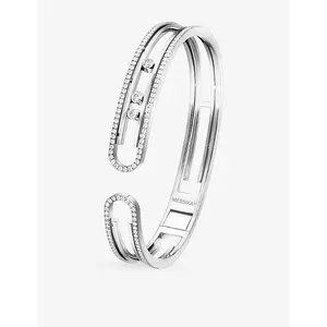 Messika Move 10th 18ct Gold And Diamond Bangle Bracelet