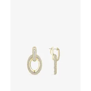 Messika Groove 18ct Gold And Diamond Drop Earrings