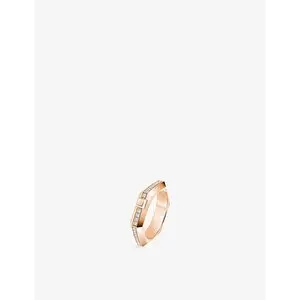Messika Moderniste 18ct Gold And 0.15ct Diamond Ring - Pink