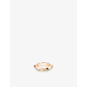 Messika Moderniste 18ct Gold And 0.15ct Diamond Ring - Pink