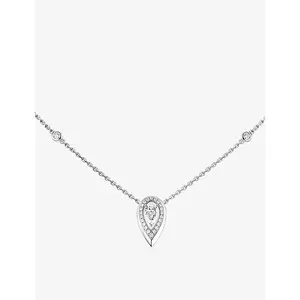 Messika Fiery Gold And 0.10ct Diamond Necklace - White