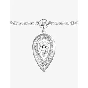 Messika Fiery Gold And 0.26ct Diamond Anklet - White