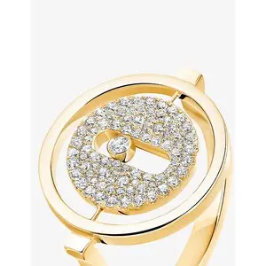 Messika Lucky Move Pavé 18ct Gold And Diamond Ring - Yellow