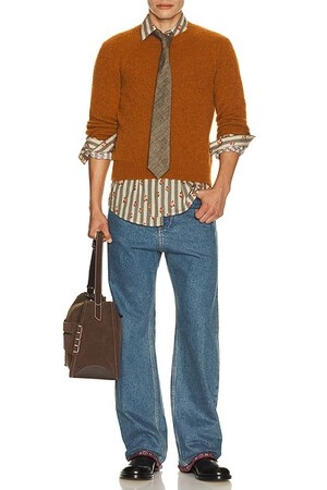 Dries Van Noten Melbourne Sweater - Rust