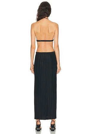 HAELO Caged Twist Halterneck Maxi Dress