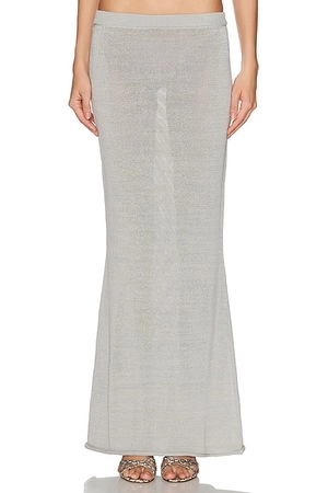 SEROYA Kora Maxi Skirt - Grey