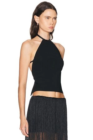 MIMCHIK Triple Belt Halter Top