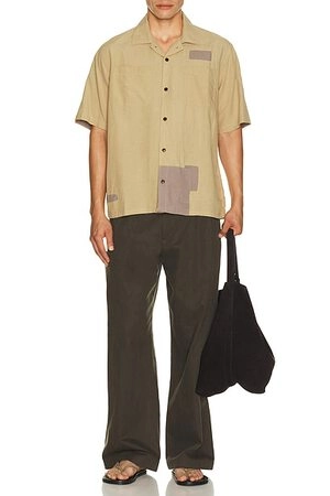 CORRIDOR Patchwork Short Sleeve Shirt