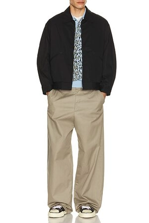 WACKO MARIA Leopard Knit Polo Shirt Type 1