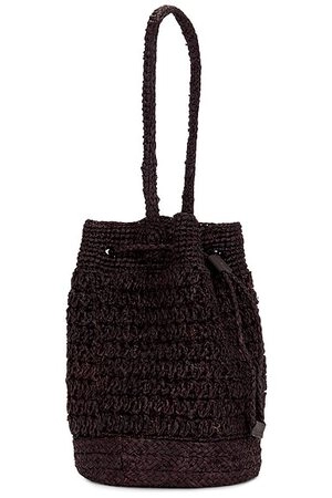 Jenni Kayne Riviera Raffia Bucket Bag